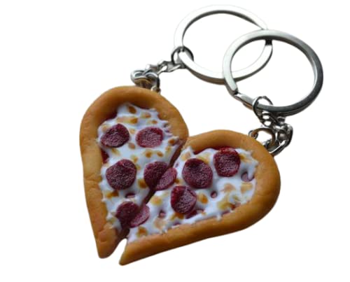 Amazon.com: Best Friend Pepperoni Pizza Key Chain Set : Automotive