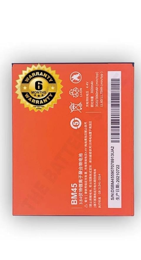 THE BATTERY STORE® Original BM45 Battery for Redmi Note 2 Battery with ...