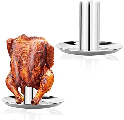 MOUNTAIN GRILLERS Beer Can Chicken Roaster Stand - Stainless Steel ...