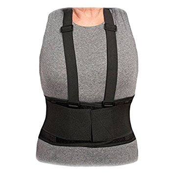 Advanced Orthopaedics Industrial Back Support - Black (Medium) : Amazon ...