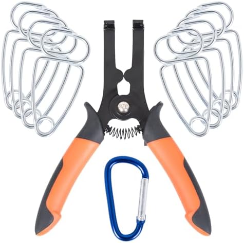 PLATATO 10 Pcs Miter Spring Clamps Kit Spring Loaded Pliers with 8 ...