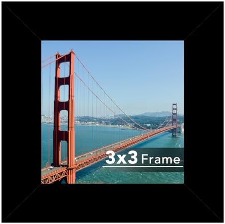 Amazon.com - HEYTUYA 3x3 Picture Frame Black for Tabletop or Wall ...