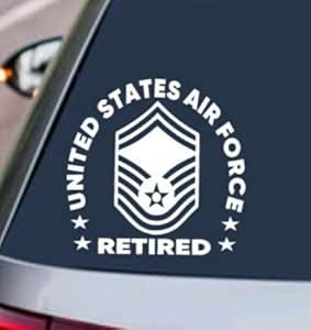 Amazon.com: Sticker US AIR Force Senior Master Sergeant Retired 5.5 ...