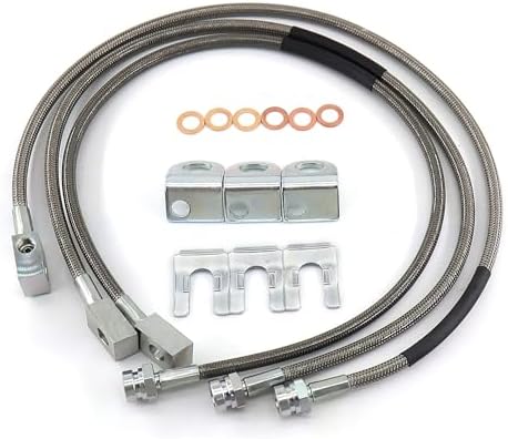 89715 Front and Rear Extended Stainless Brake Lines for Jeep Wrangler ...