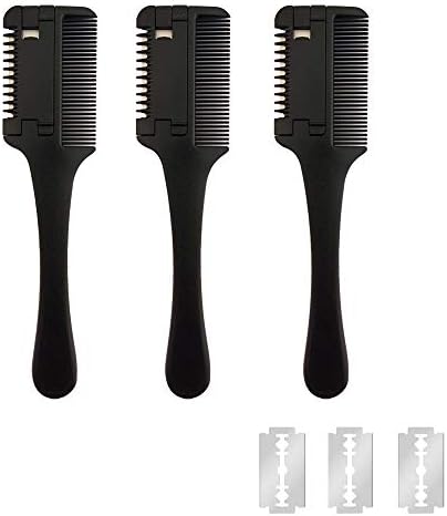 Amazon.com : 6 Pieces Hair Razor Comb with 20 Pieces Razors, Cutter ...