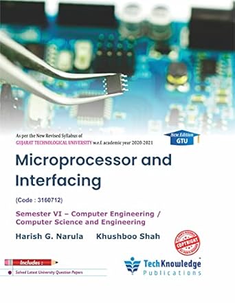 Buy Microprocessor and Interfacing For GTU B.E. Computer Engineering Sem 6 Book Online at Low ...