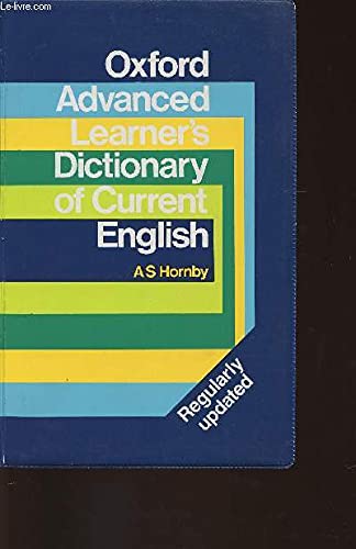 Oxford Advanced Learners Dictionary of Current English: Hornby, Albert ...