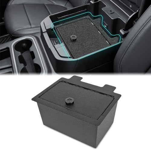Amazon.com: Center Console Safe Box Gun Safe Organizer for 2019-2022 ...