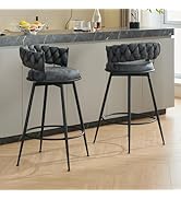Amazon.com: 360° Swivel Bar Stools Set of 4, 28 inch Counter Height Bar ...