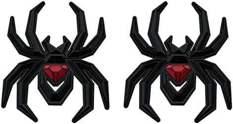 Amazon.com: 2pcs Custom New Spider Emblems 3D Fender Rear Door Badges ...