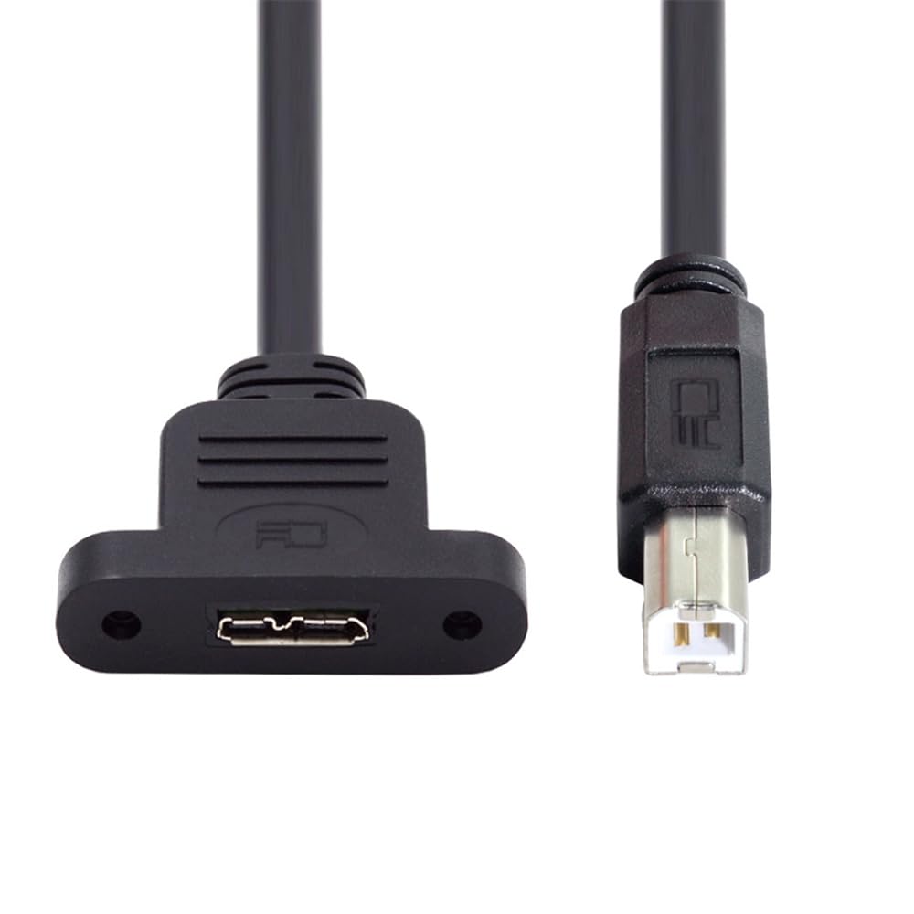 Amazon.com: cablecc 480Mbps USB2.0 Type-B Male to Micro USB 3.0 Type-B ...