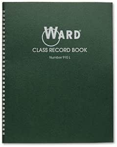 Class Record Book, 38 Students, 9-10 Week Grading, 11 x 8-1/2, Green ...