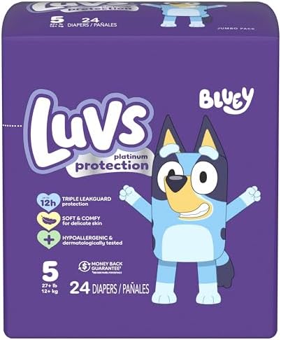 Amazon.com: Luvs, Diapers Platinum Protection Size 5, 24 Count : Baby