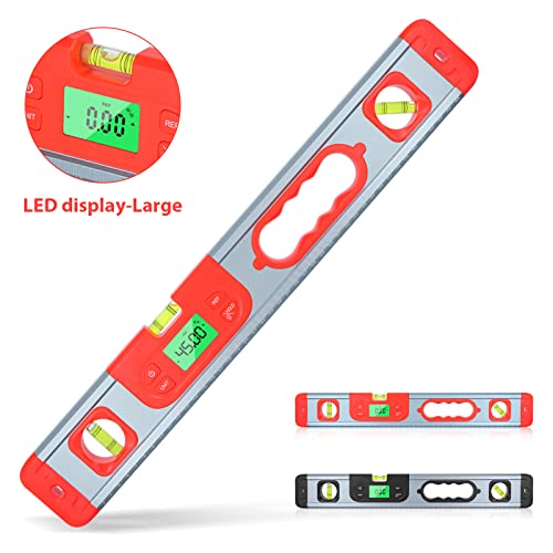 Digital Smart Level Tool with LED Display Bubbles Protractor for ...