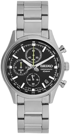 SEIKO Men Chronograph Quartz Watch with Stainless Steel Strap SSB419P1 ...