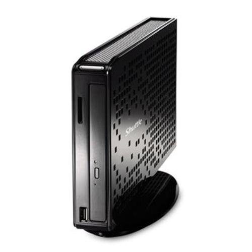 SHUTTLE Intel Atom D2700 2.13GHz Intel NM10/ A and V and GbE/ 40W Slim PC Barebone System, Black ...