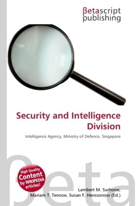 Security and Intelligence Division: Surhone, Lambert M.: 9786130572556 ...