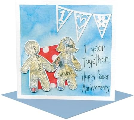 Holy Mackerel 1 year together 1st anniversary card (paper wedding ...