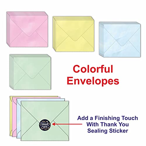 CVANU Attractive 9 Designs Greeting Cards, Blank Notecard With ...