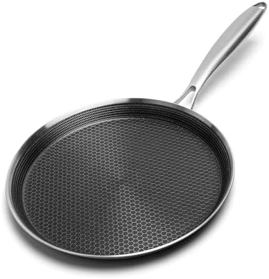 Amazon.com: Vayepro Nonstick Crepe Pan,11''Pancake Flat Griddle Pan for ...