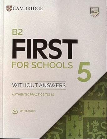 Amazon.com: B2 First for Schools 5 Student's Book without Answers with ...