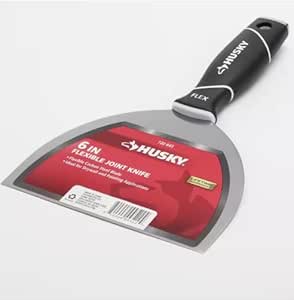 Husky 6 in. Stainless Steel Hammer-End Joint Knife with Soft Grip ...