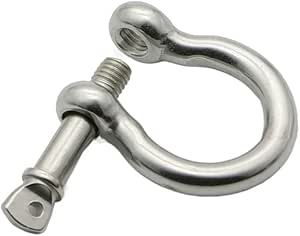 Amazon.co.jp: Screw Pin Shackle, D Ring Shackle, M6, 1pc Stainless ...