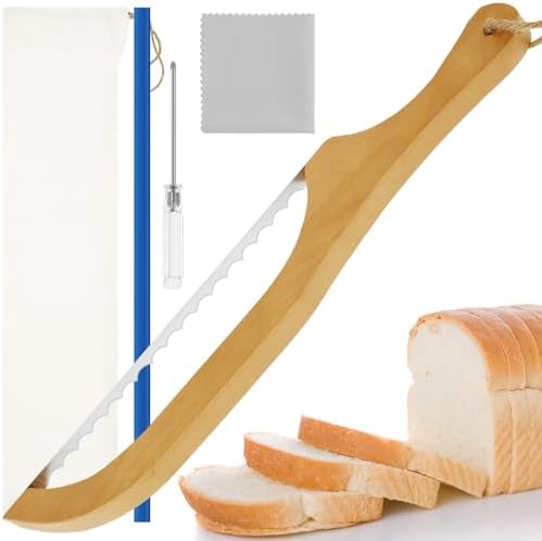 Amazon.com: Aosdc Sourdough Bread Knife,Bread Bow, 15.8'' Serrated ...