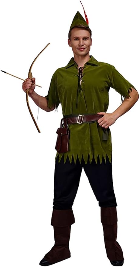 Amazon.co.jp: [SCLYX] ファンタジーボーイ 緑 狩人 カリウド コスチューム ハロウィン クリスマス コスプレ 大人 メンズ カッコいい イベント パーティー 仮装 ...