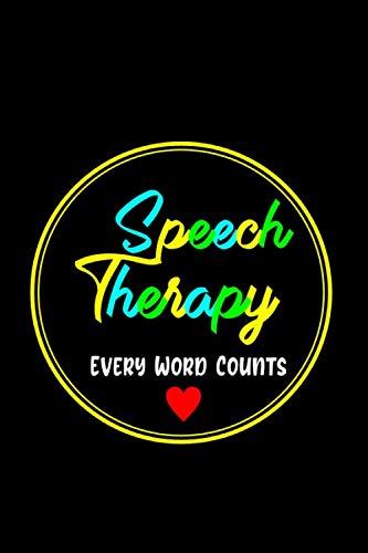 Speech Therapy Every Word Counts: Speech Therapist Gift - Appointment ...