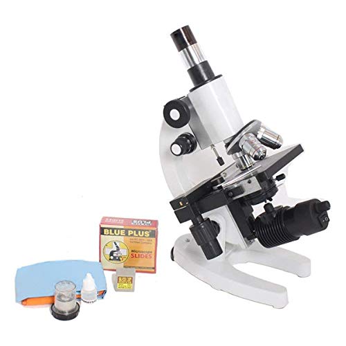 Metal White Led Lab Microscope With Battery Back Up Lamp, 1500X ...