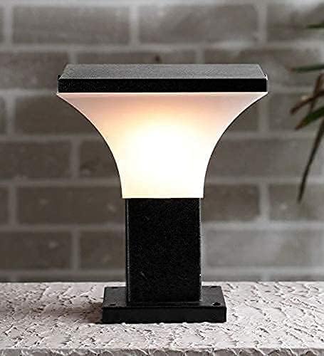 Areezo Black Square Shape Gate Light Metal Acrylic Waterproof Pole ...