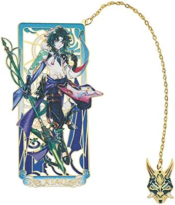 Amazon.com: Genshin Figure Metal Bookmark, Hot Adventure Game Venti ...