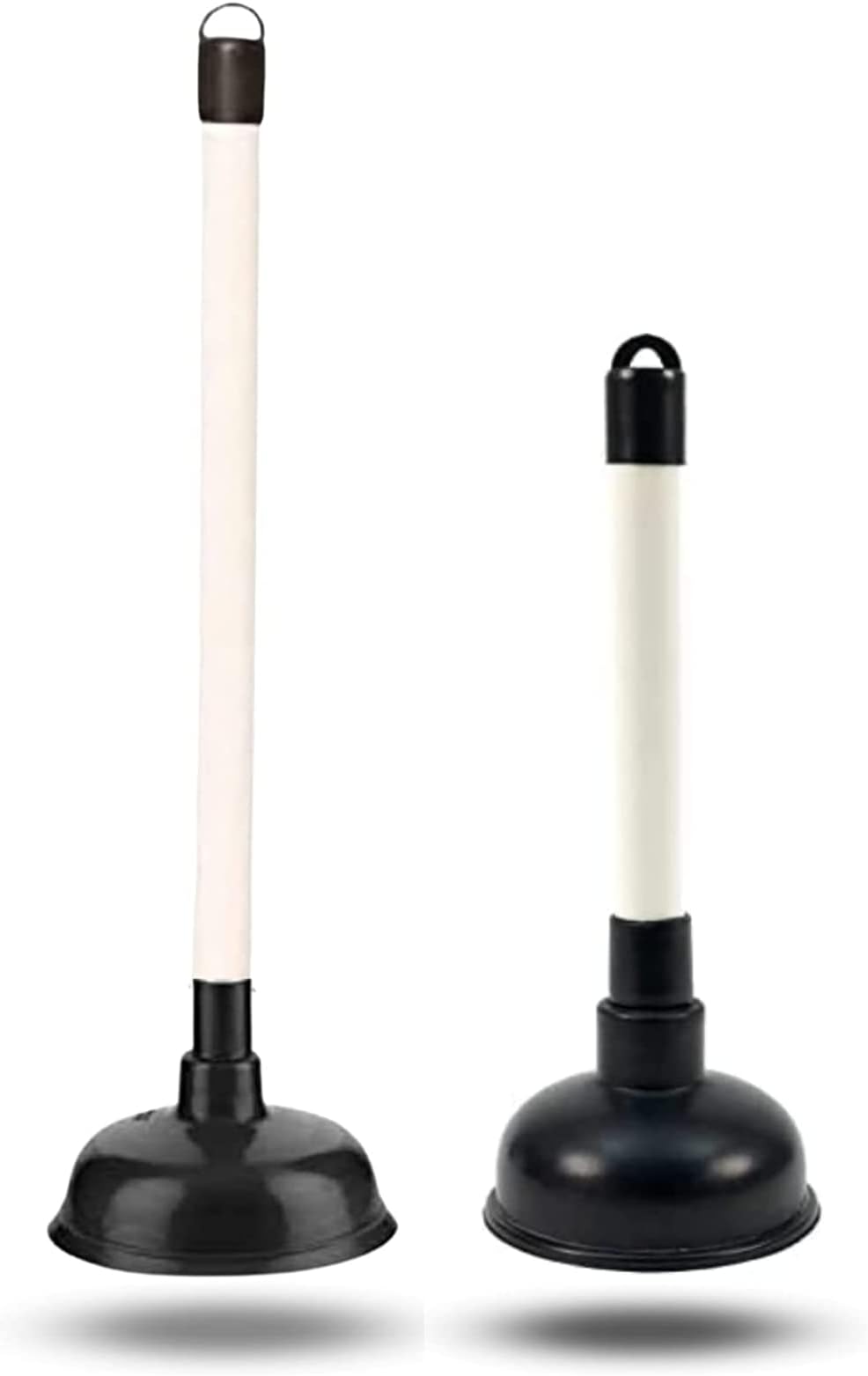 2 x Drain Plunger Set, Toilet Plunger with Strong Suction Performance ...