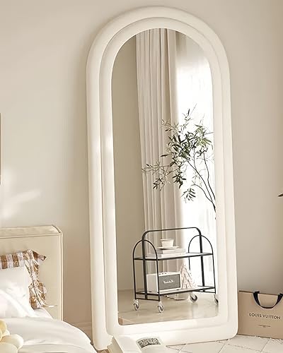 Amazon.com: QUOAOT Arched Full Length Mirror, 63''x20'' Floor Mirror ...