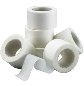 Mediplast Microporous Surgical Tape 5cm x 9.1m (6 Loose Rolls) : Amazon ...