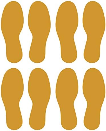 Amazon.com: LiteMark Floor Vinyl Decals Footprint Stickers – line up ...