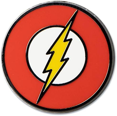 Amazon.com: Ata-Boy DC Comics The Flash Logo .88" Full Color Enamel Pin ...