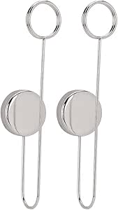 Amazon.com: Elelif 2Pcs Picture Hanging Clips Metal Double Sided ...