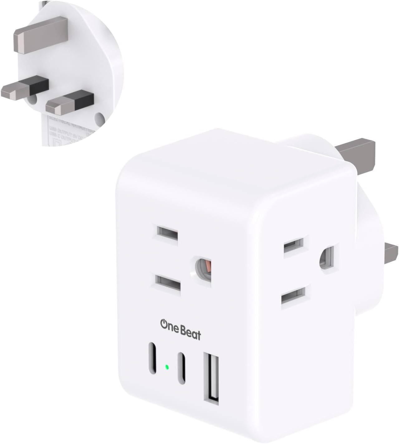 US to UK Ireland Travel Plug Adapter, Type G Power Plug Adapter with 3 ...