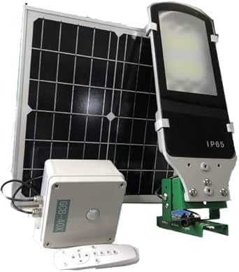 Amazon.co.jp: 信頼 グリーンエネポールソーラーLEDライト G40X-18W-3000LCB-H 停電対策 防犯 防災 駐車場 ...