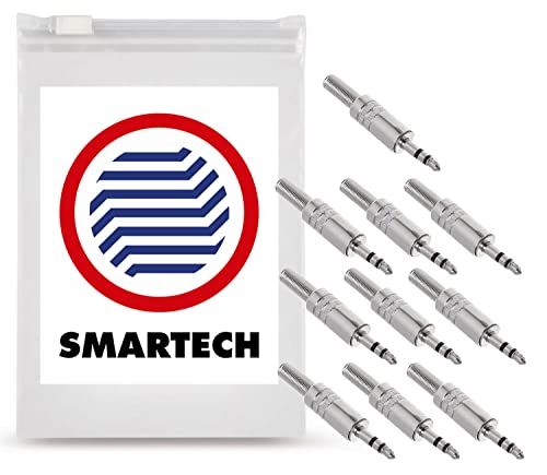 SMARTECH 3.5Mm Male Stereo Metal Solder Jack – Minijack Connector Plug ...
