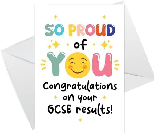 RED OCEAN GCSE Results Congratulations Card, Well Done Card For Girl Or ...
