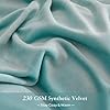 Amazon.com: JELLYMONI Light Blue Velvet Duvet Cover King Size - 3 Piece ...