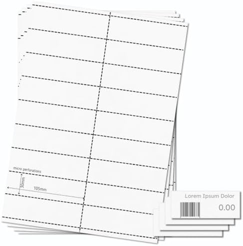 OfficeGear Shelf Edge Barcode Price Ticket Labels 18-up [25 Sheets ...