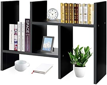 Amazon.com : PAG Desktop Shelf Freestanding Wooden Small Bookshelf Desk ...