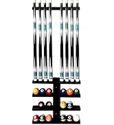 Amazon.com: Pool Cue Stick Holder Wall Mount, Pool Cue Holder, Billiard ...