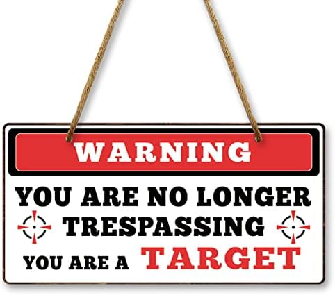 Amazon.com : Warning Signs for Property No Trespassing Sign 10x5 Inch ...