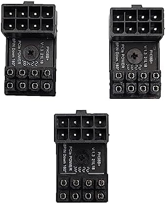 Amazon.com: PCIe 8-Pin 180 Degree Angled GPU Power Adapter, Reverse ...