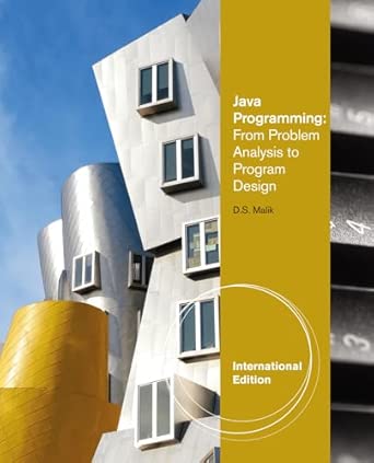 Java™ Programming: From Problem Analysis to Program Design ...
